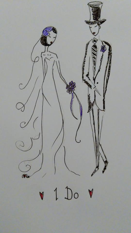 Wedding Design Saying "I Do" – picturestitch